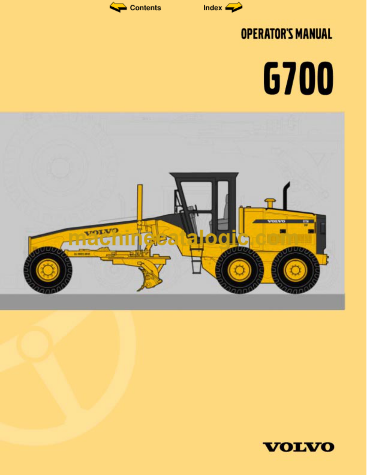 Volvo G700B Series Operator's Manual Download